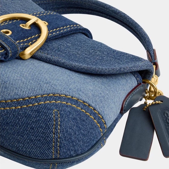 Coach | Bags | Coach Soho Up Cycled Denim Bag Shoulder Hobo Blue Nwt ...